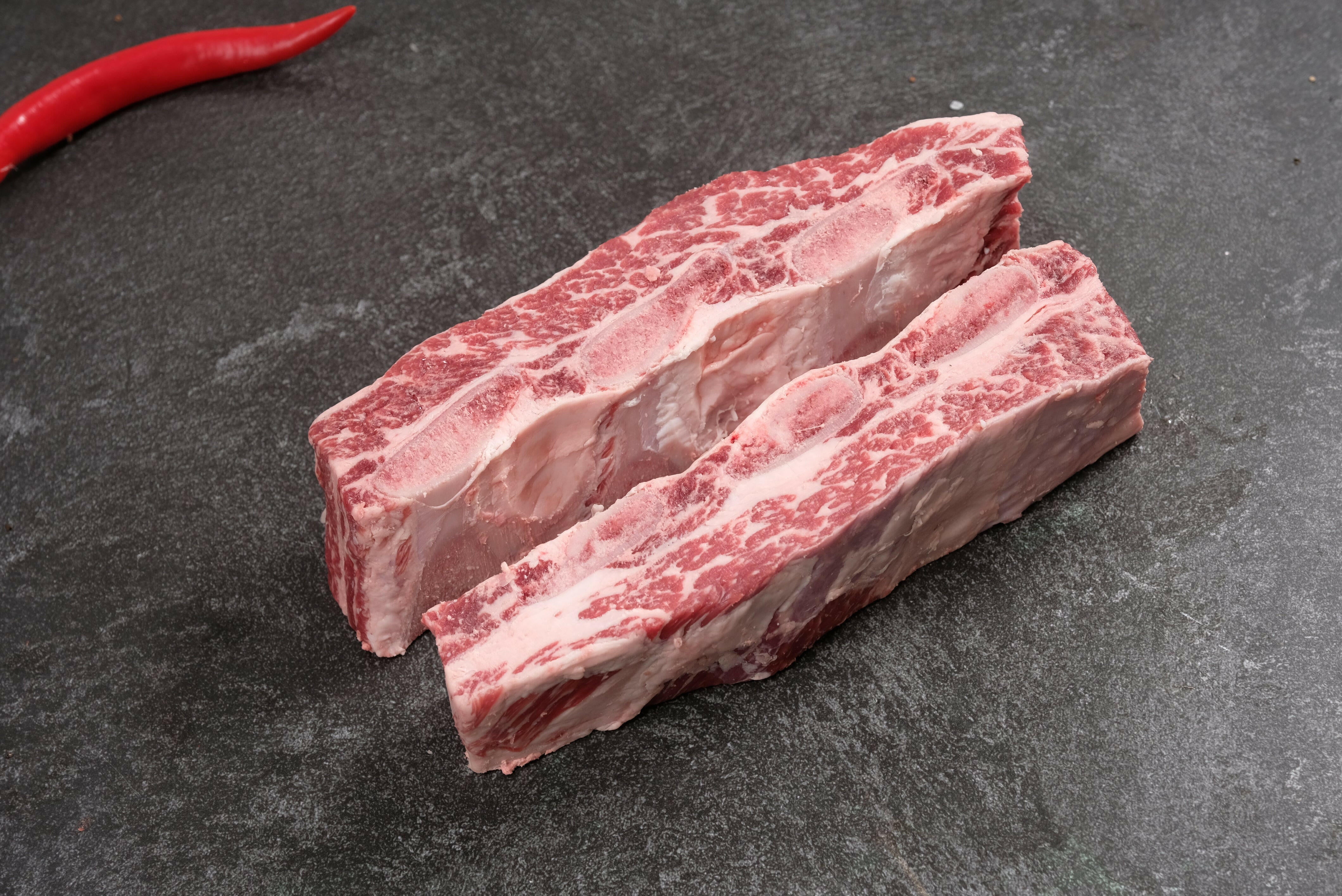 KJ Prime Beef Flanken 3 Bones – Satmar Meats of Boro Park